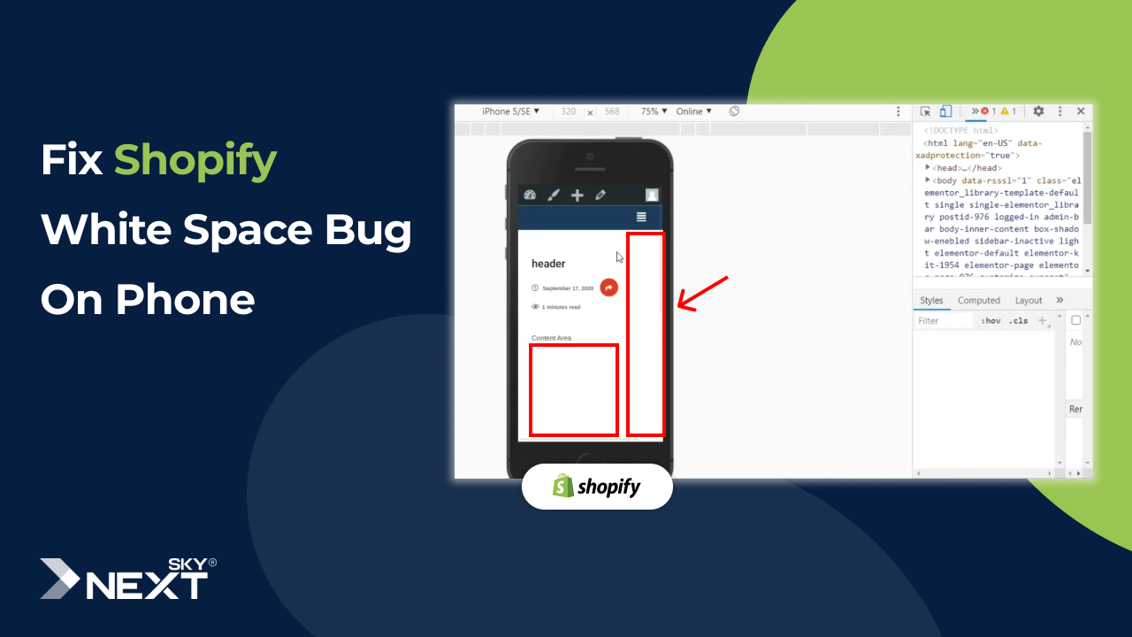 Why Is There White Space In Shopify on Phone And How to Fix It? – Nextsky